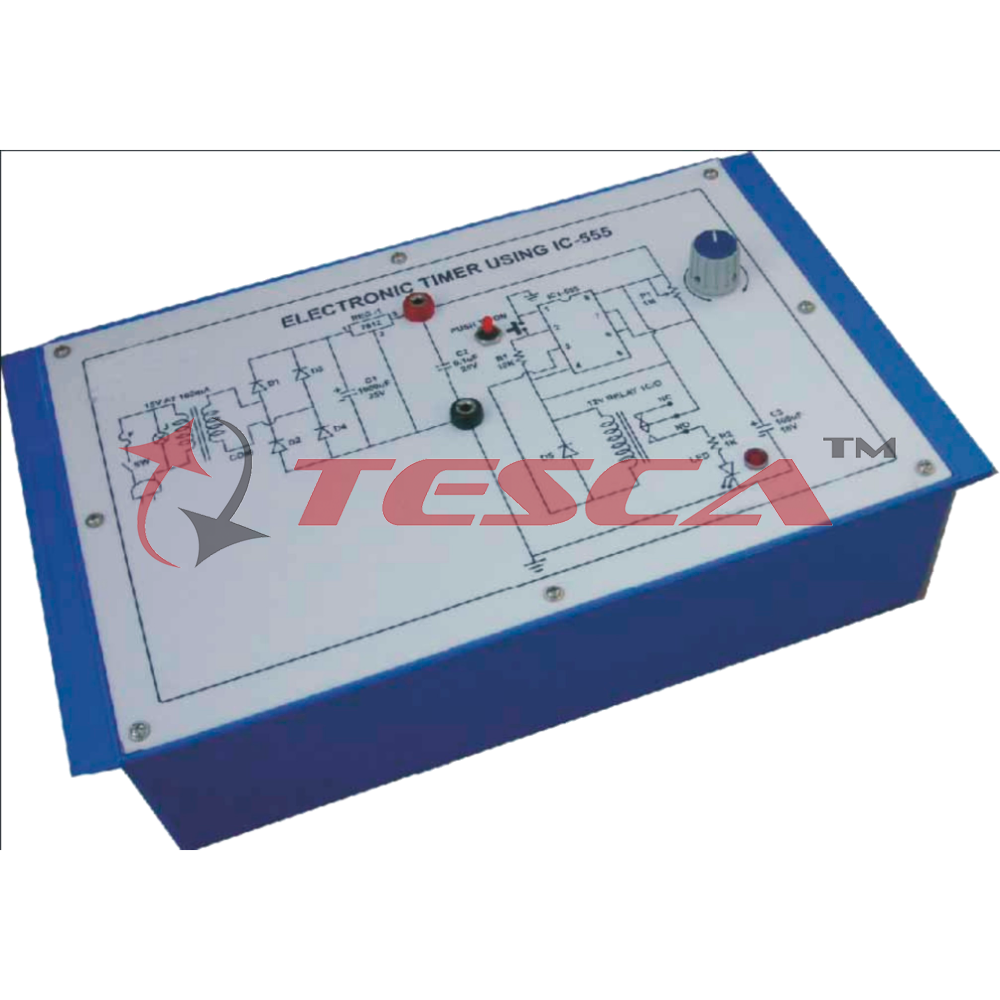 Electronic Timer Using IC 555 With Power Supply